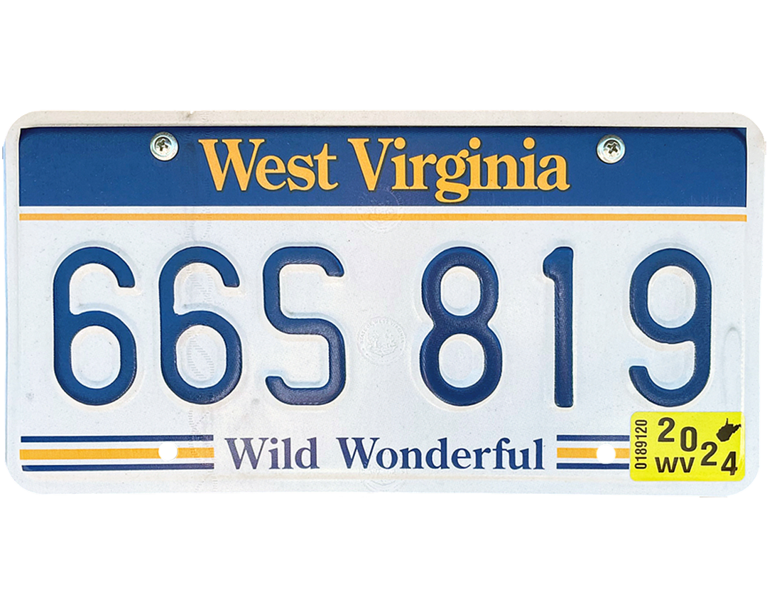 West Virginia License Plate Wrap Kit – PlateWraps