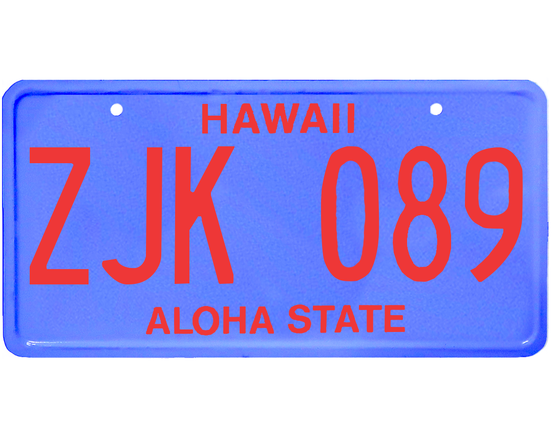 Hawaii License Plate Wrap Kit – PlateWraps