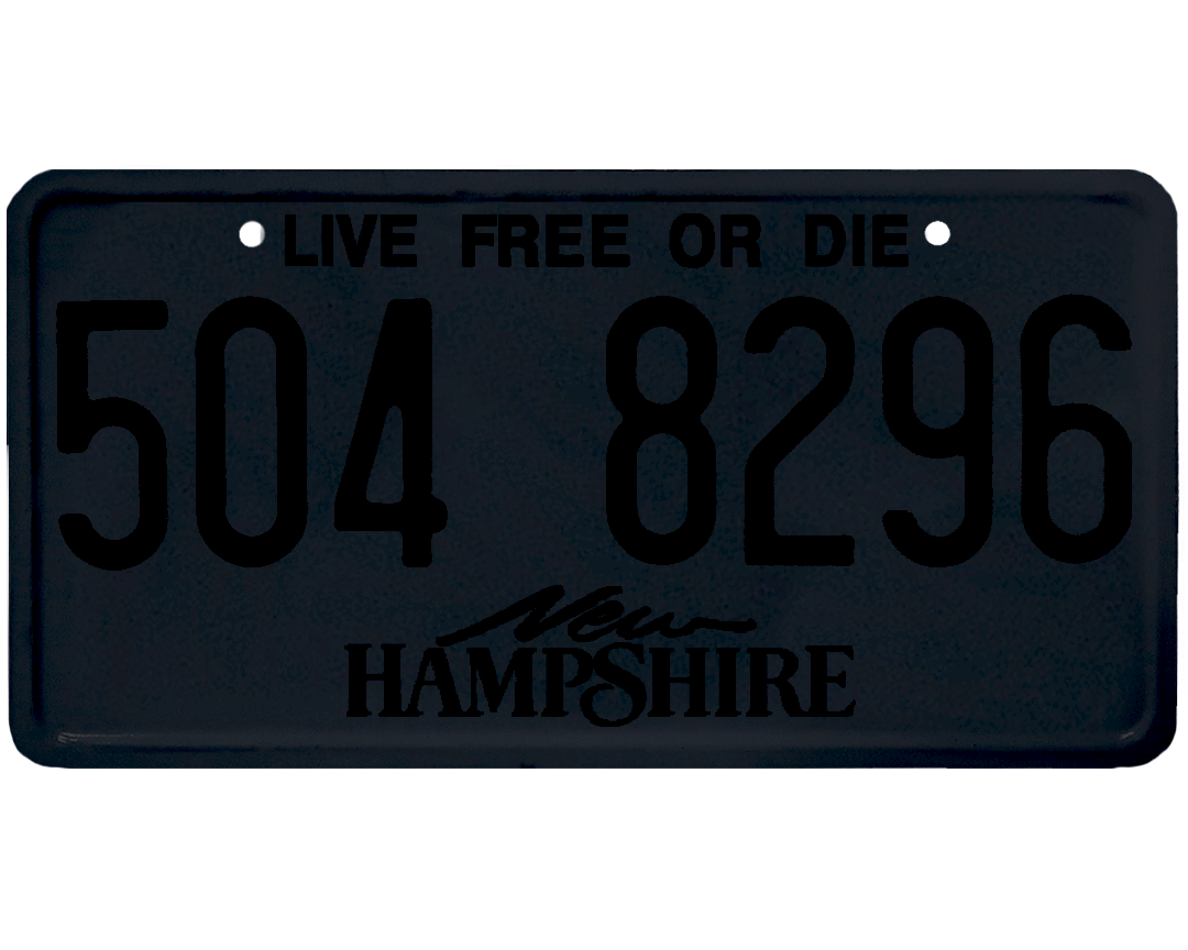 New Hampshire License Plate Wrap Kit – PlateWraps