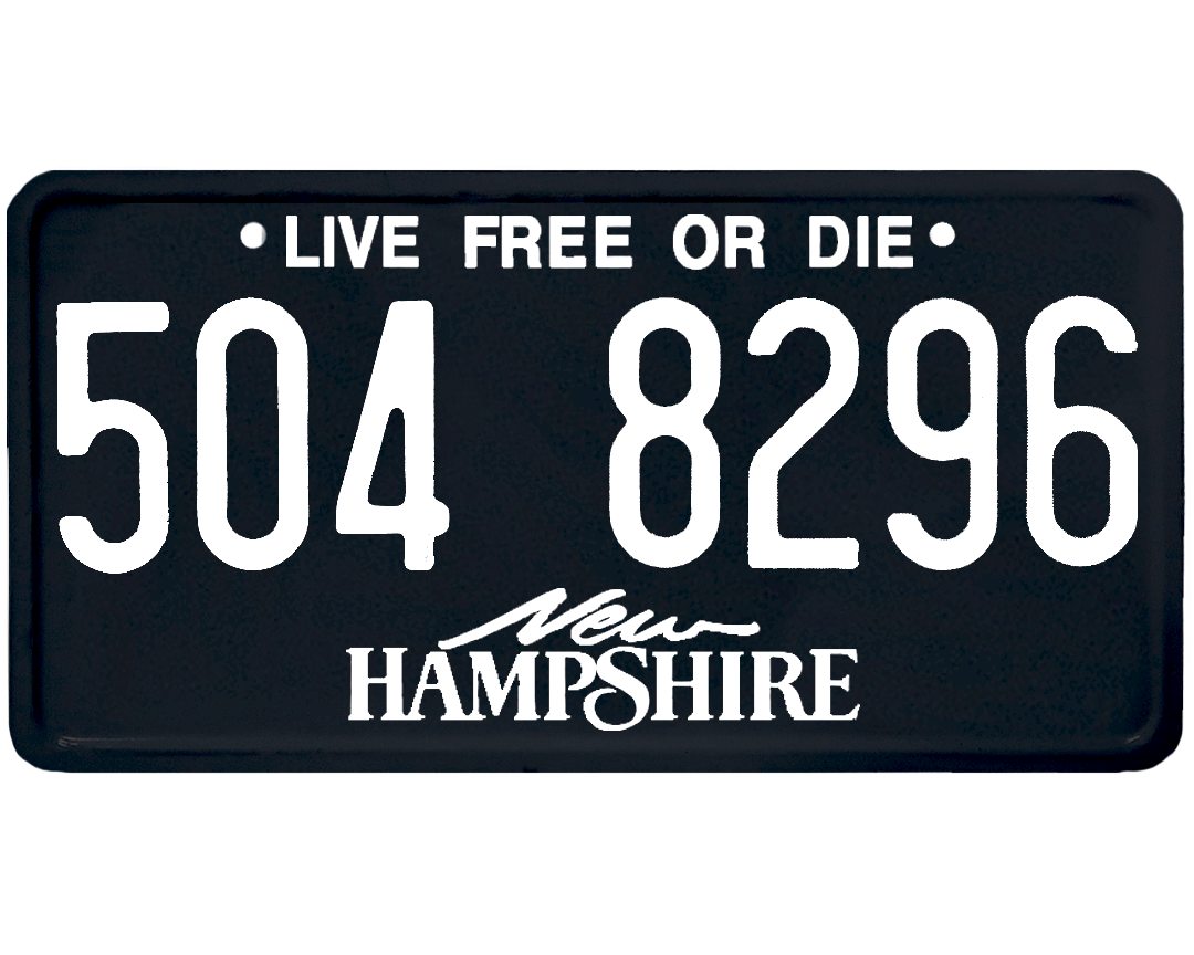 New Hampshire License Plate Wrap Kit – PlateWraps