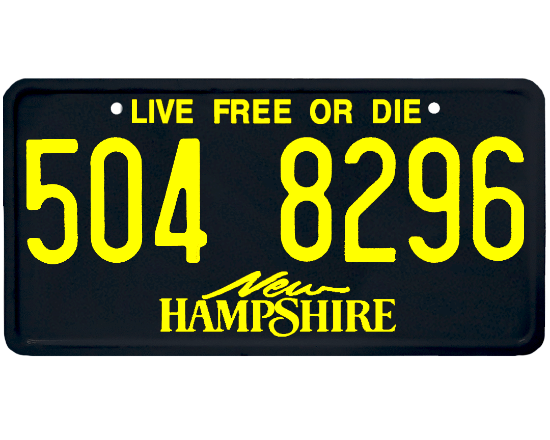 New Hampshire License Plate Wrap Kit – PlateWraps