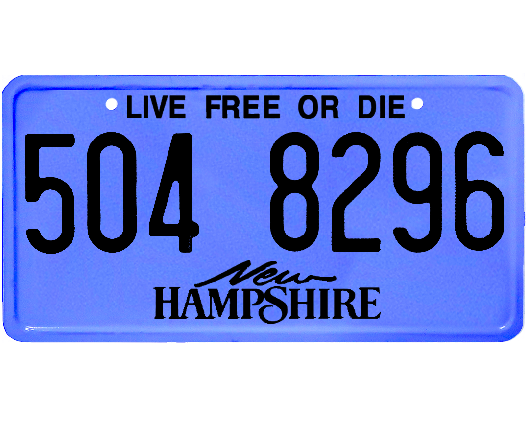 New Hampshire License Plate Wrap Kit – PlateWraps
