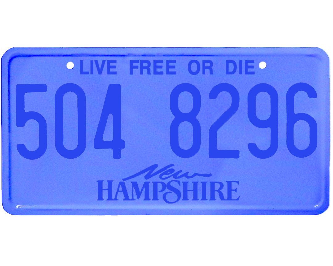New Hampshire License Plate Wrap Kit – PlateWraps