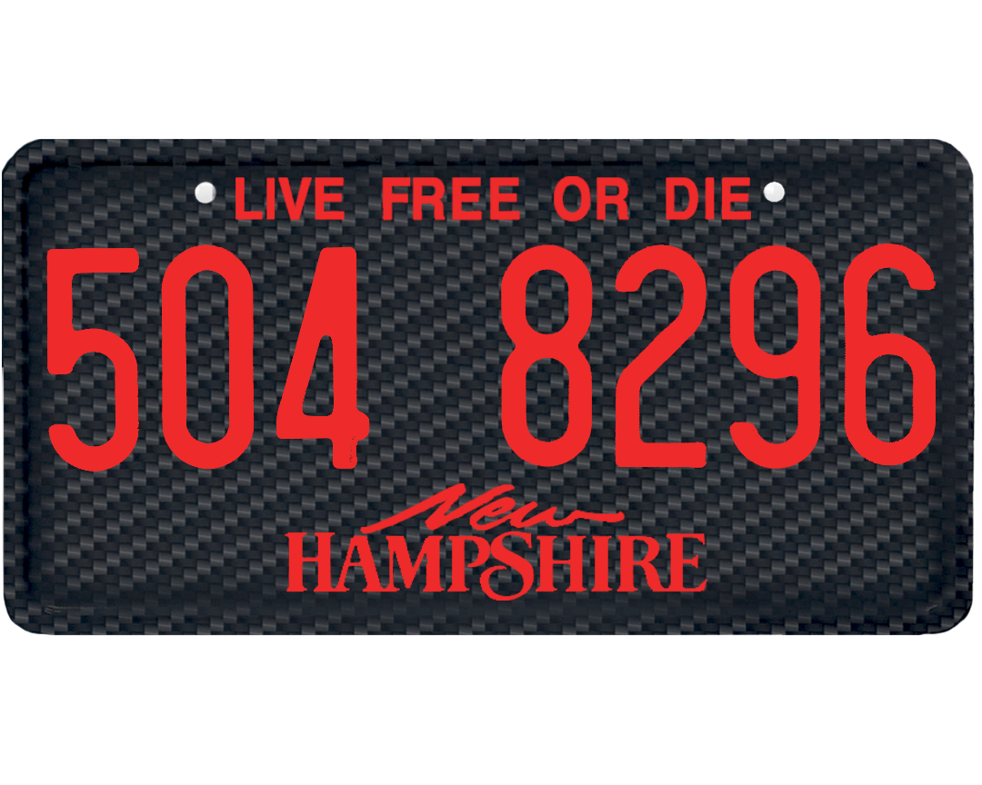 New Hampshire License Plate Wrap Kit – PlateWraps