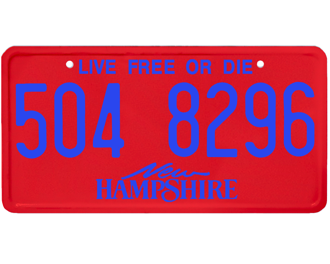 New Hampshire License Plate Wrap Kit – PlateWraps