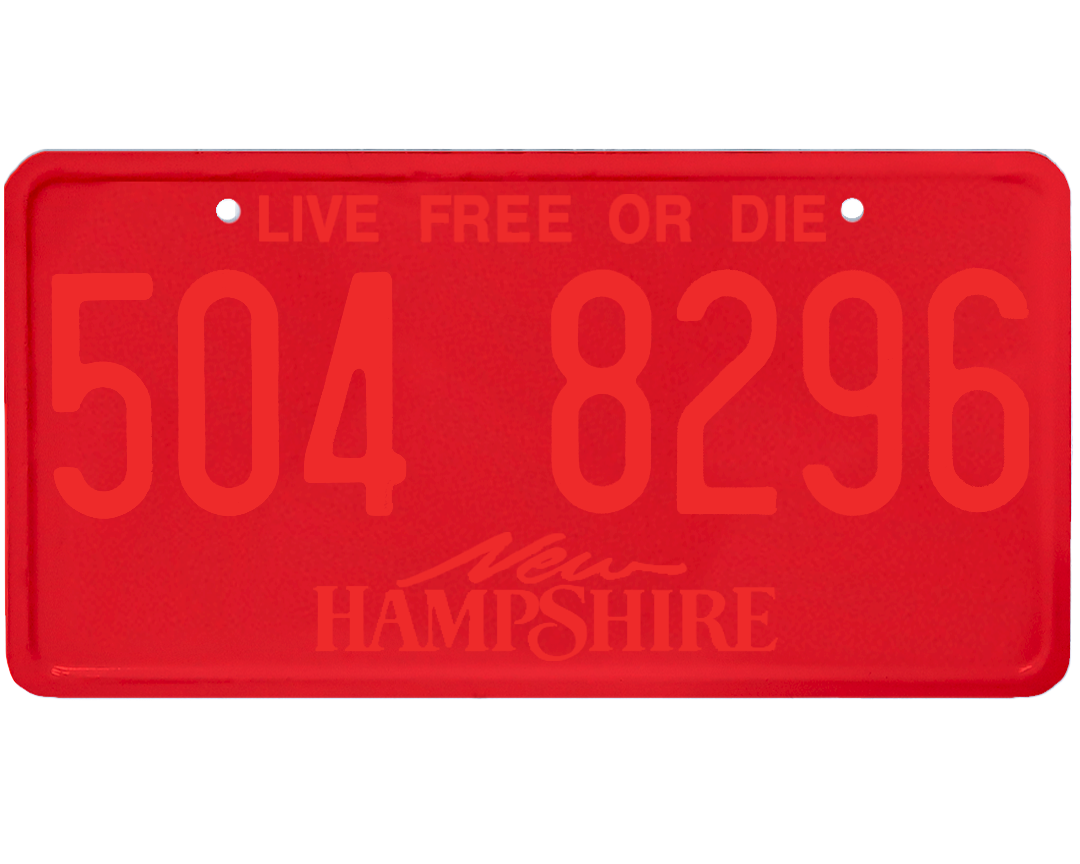 New Hampshire License Plate Wrap Kit – PlateWraps