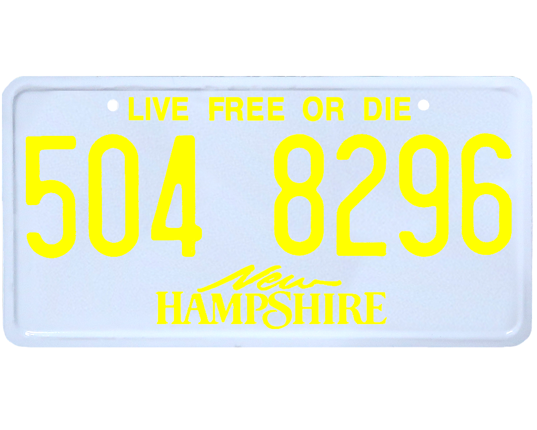 New Hampshire License Plate Wrap Kit – PlateWraps