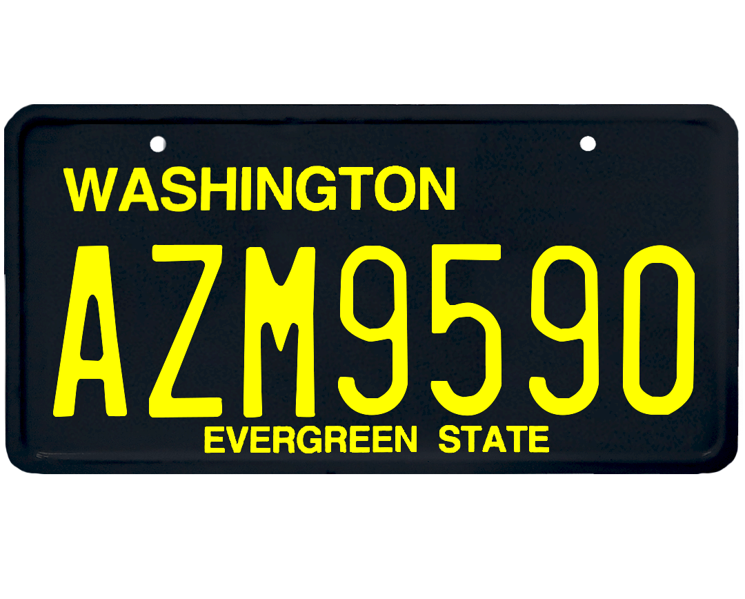 Washington License Plate Wrap Kit – PlateWraps