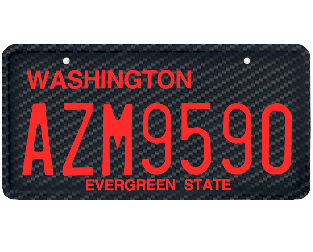 Washington License Plate Wrap Kit – PlateWraps