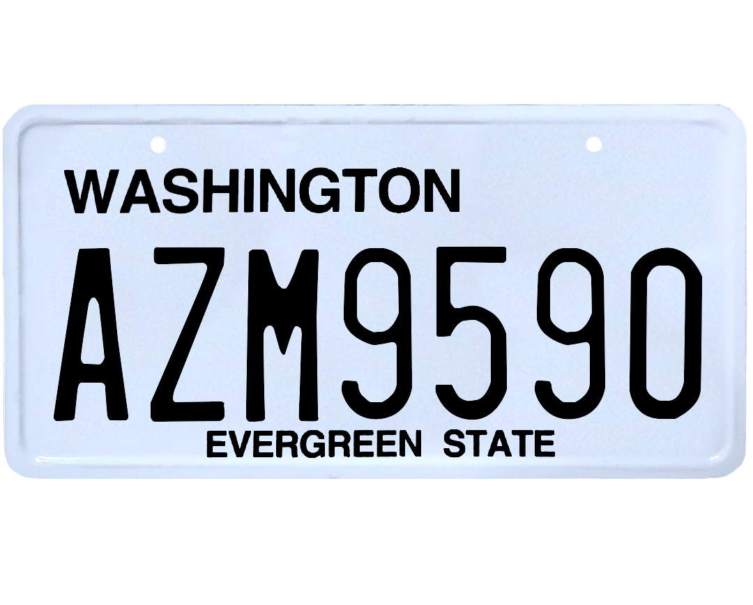 Washington License Plate Wrap Kit – PlateWraps