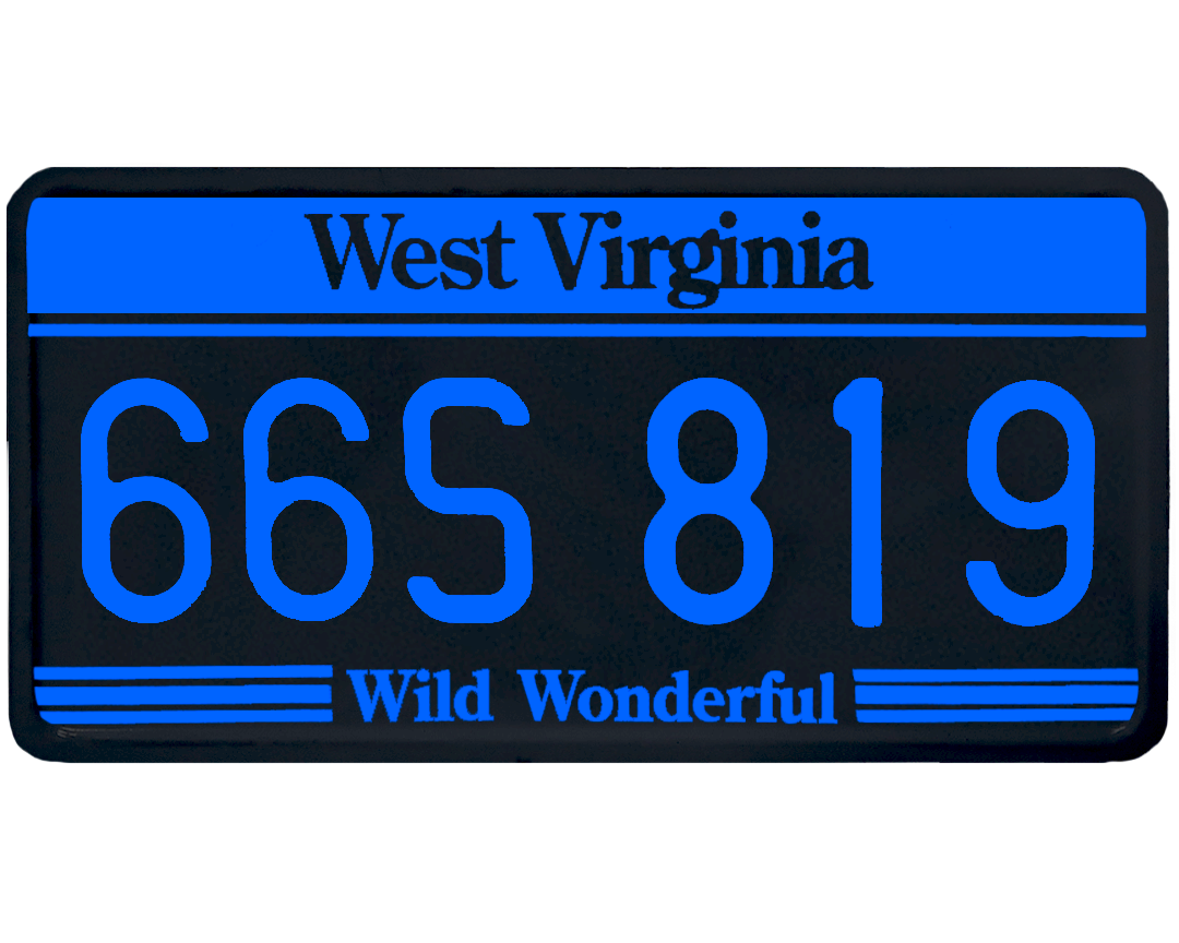 West Virginia License Plate Wrap Kit – PlateWraps
