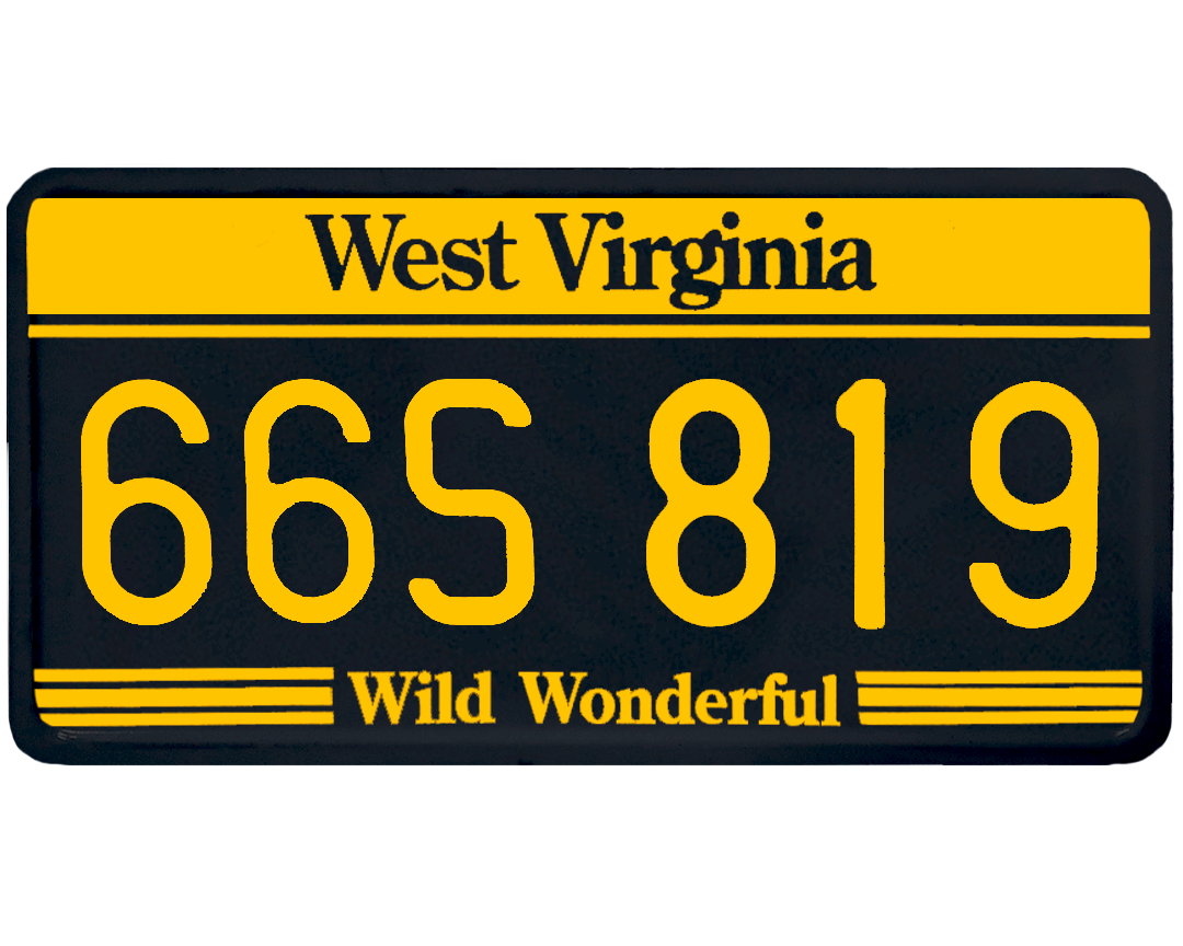 West Virginia License Plate Wrap Kit – PlateWraps