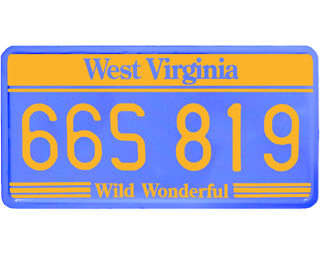 West Virginia License Plate Wrap Kit – PlateWraps