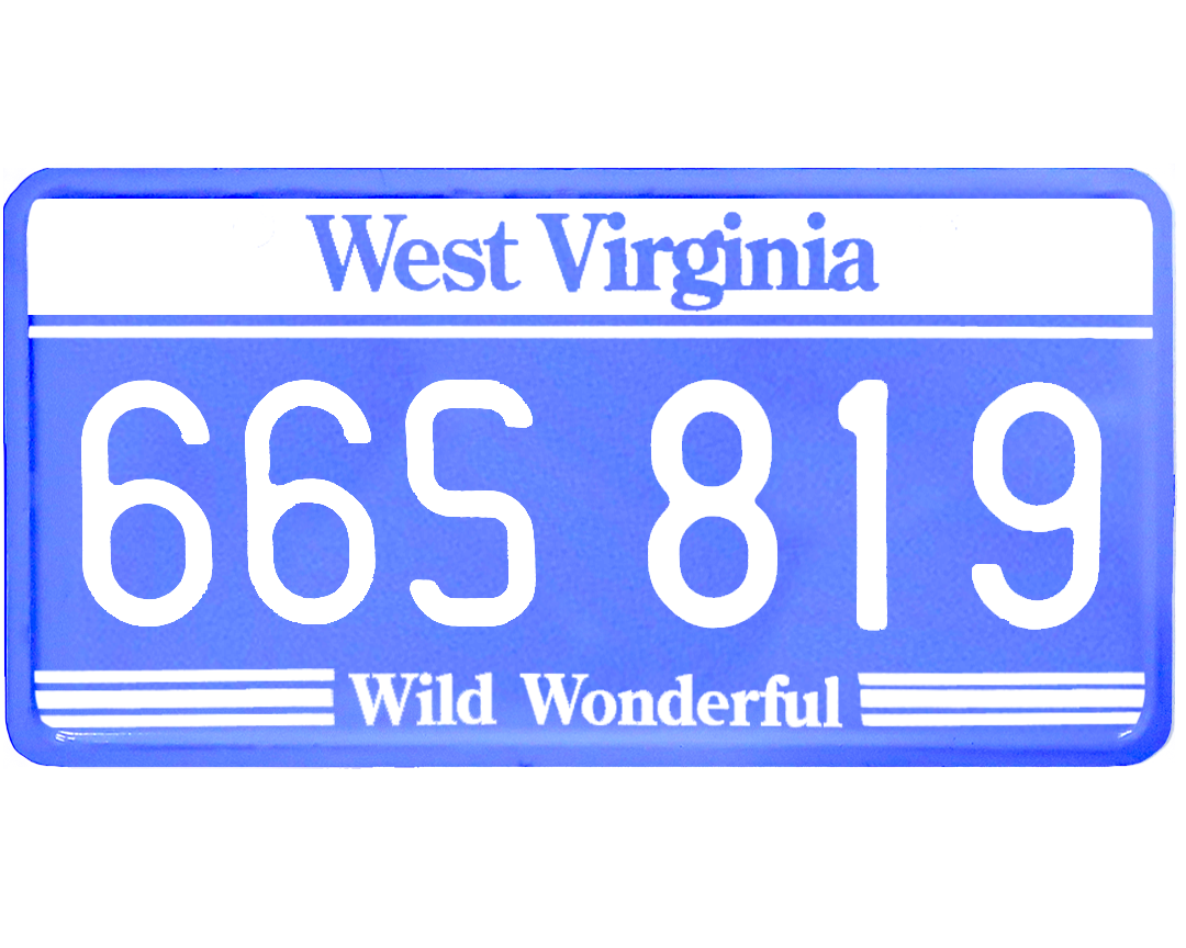 West Virginia License Plate Wrap Kit – PlateWraps