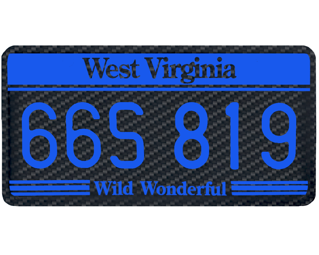 West Virginia License Plate Wrap Kit – PlateWraps