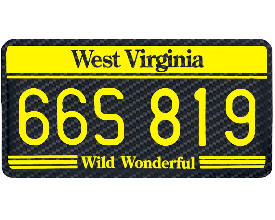 West Virginia License Plate Wrap Kit – PlateWraps