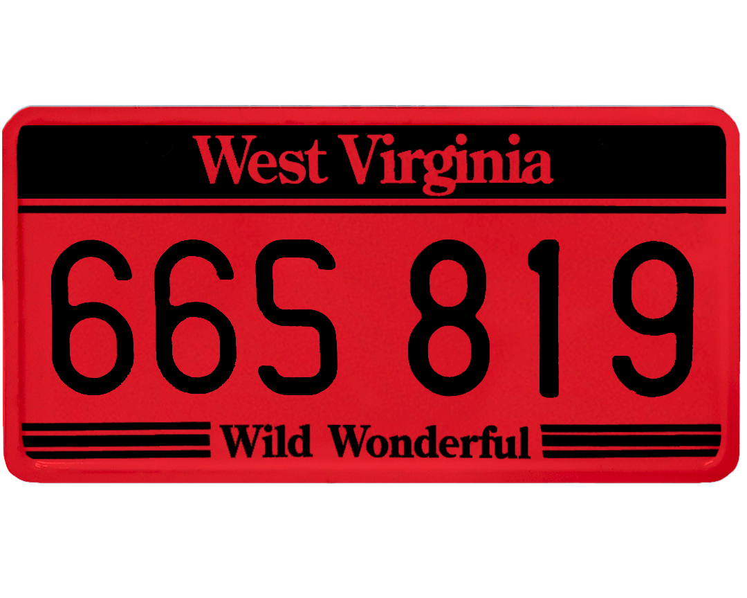 West Virginia License Plate Wrap Kit – PlateWraps