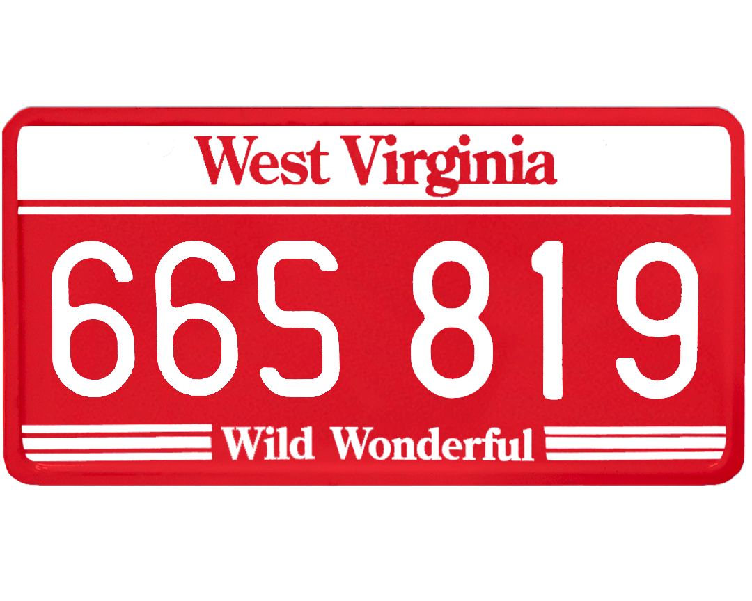 West Virginia License Plate Wrap Kit – PlateWraps