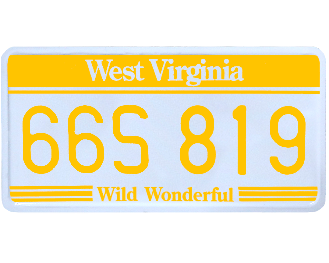 West Virginia License Plate Wrap Kit – PlateWraps