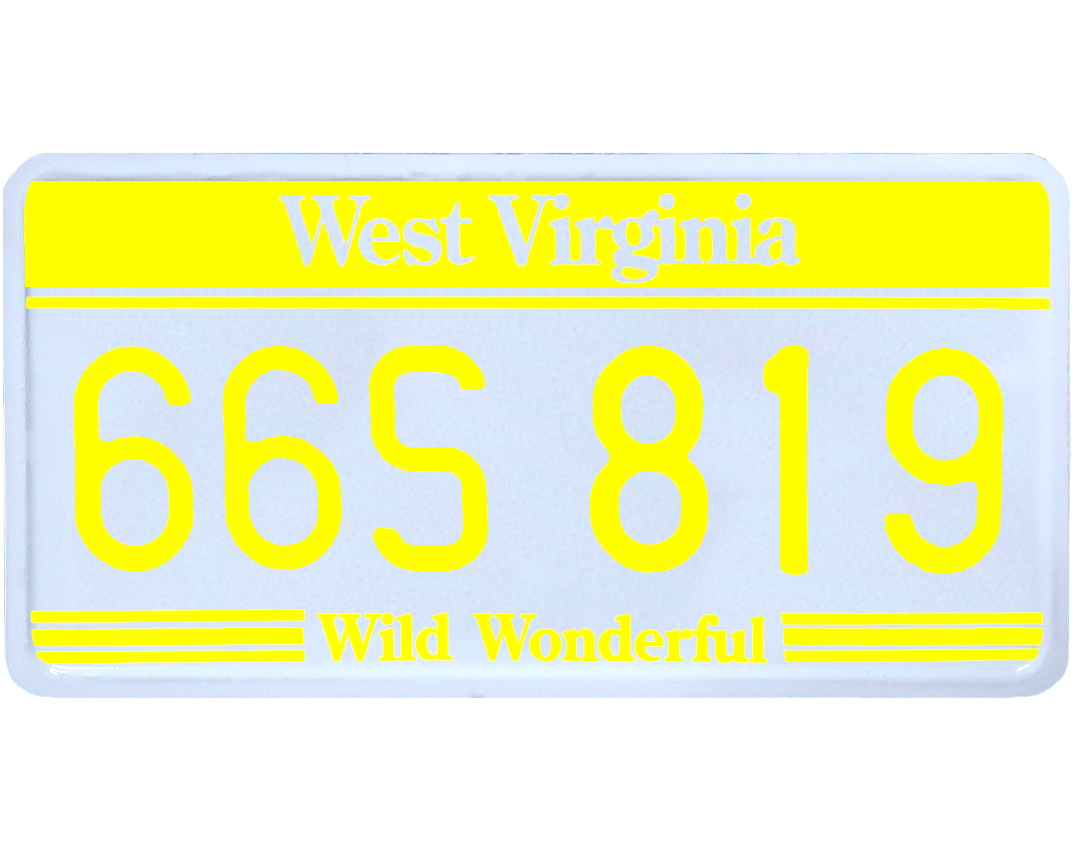 West Virginia License Plate Wrap Kit – PlateWraps