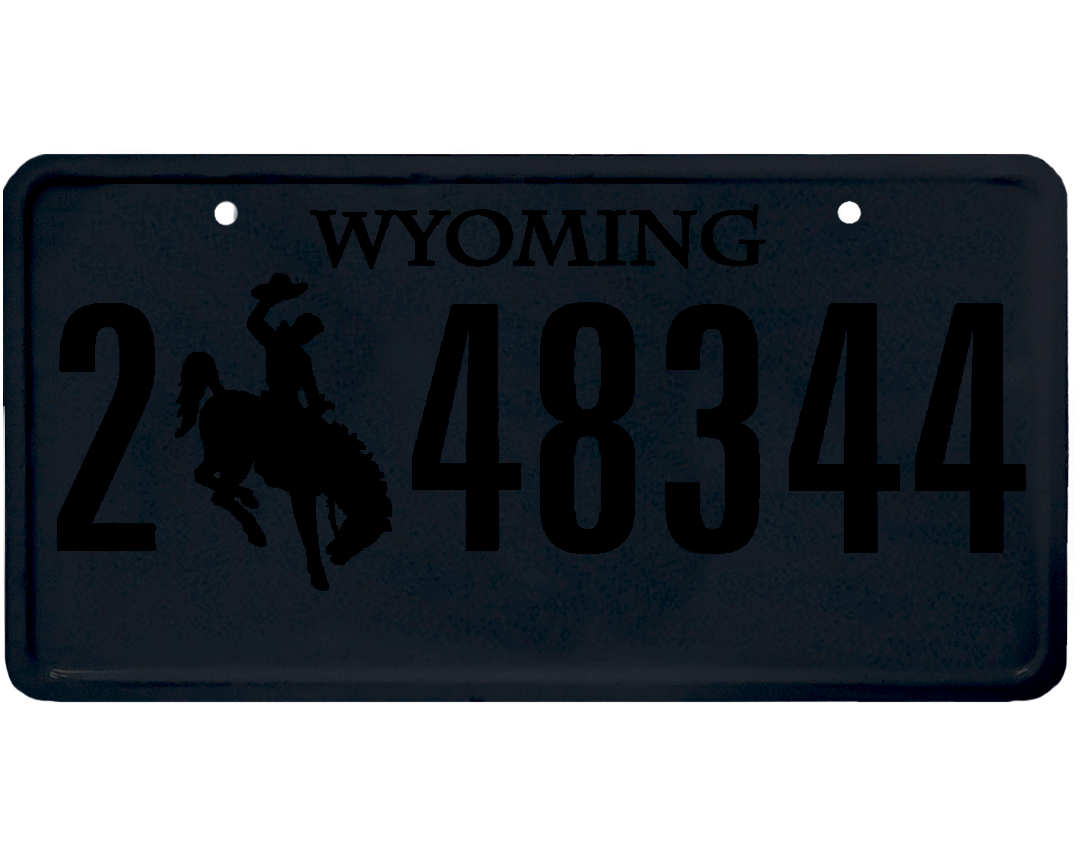 Wyoming License Plate Wrap Kit – PlateWraps