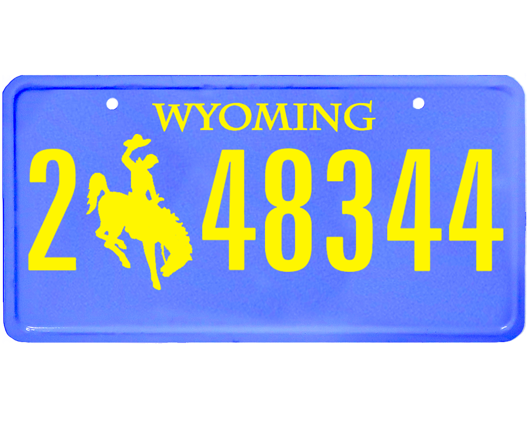 Wyoming License Plate Wrap Kit – PlateWraps